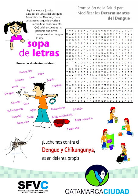 Blog Dengue Catamarca Capital: SOPA DE LETRAS DENGUE