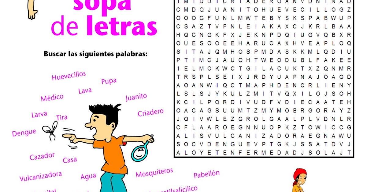 Blog Dengue Catamarca Capital: SOPA DE LETRAS DENGUE