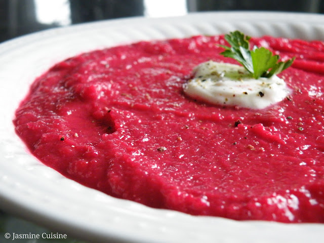 Potage aux betteraves et aux carottes - Jasmine Cuisine