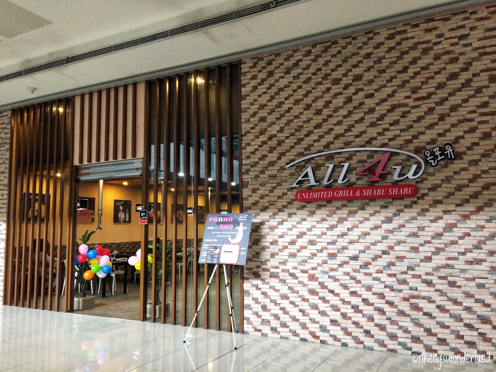 All4U Unlimited Grill & Shabu-Shabu in SM City Masinag - Nheng's Wonderland