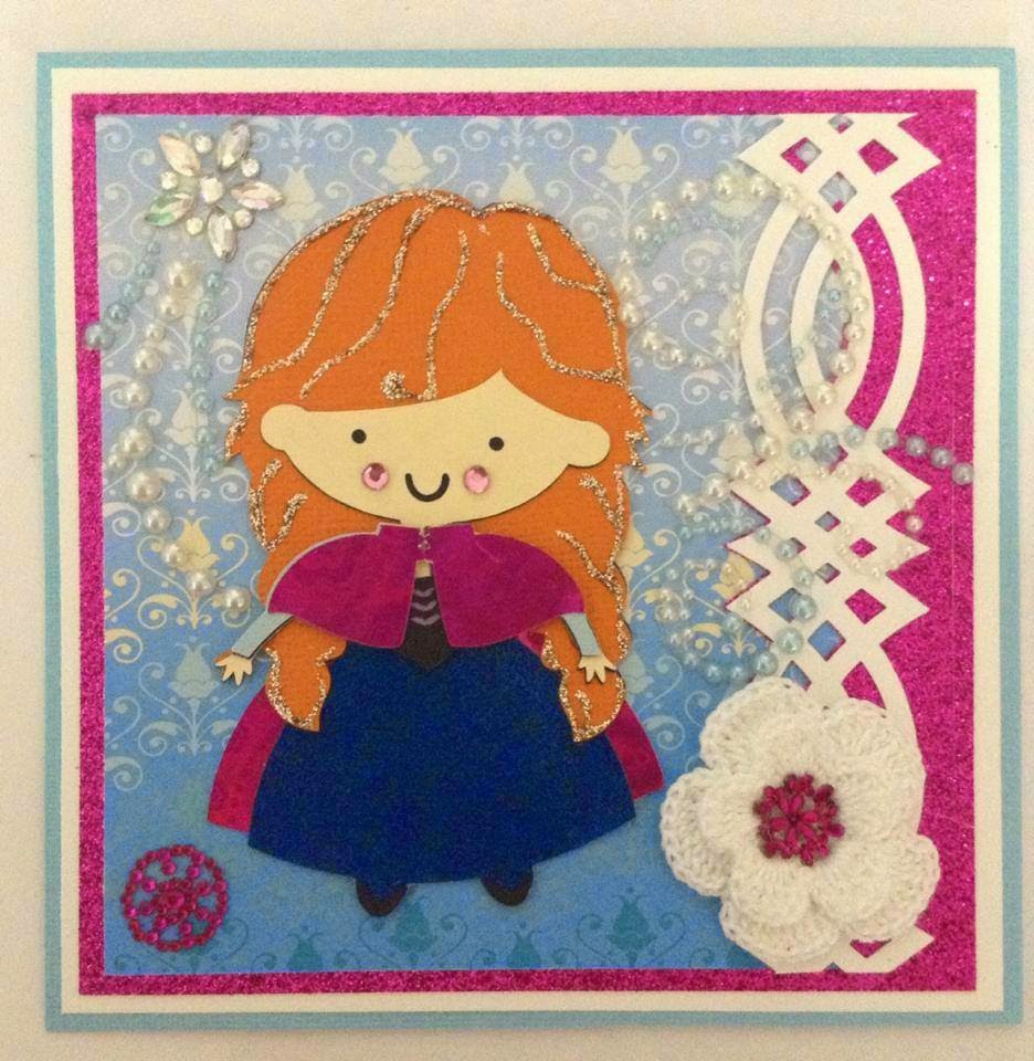 Created By Tatiana: Frozen! Anna card.