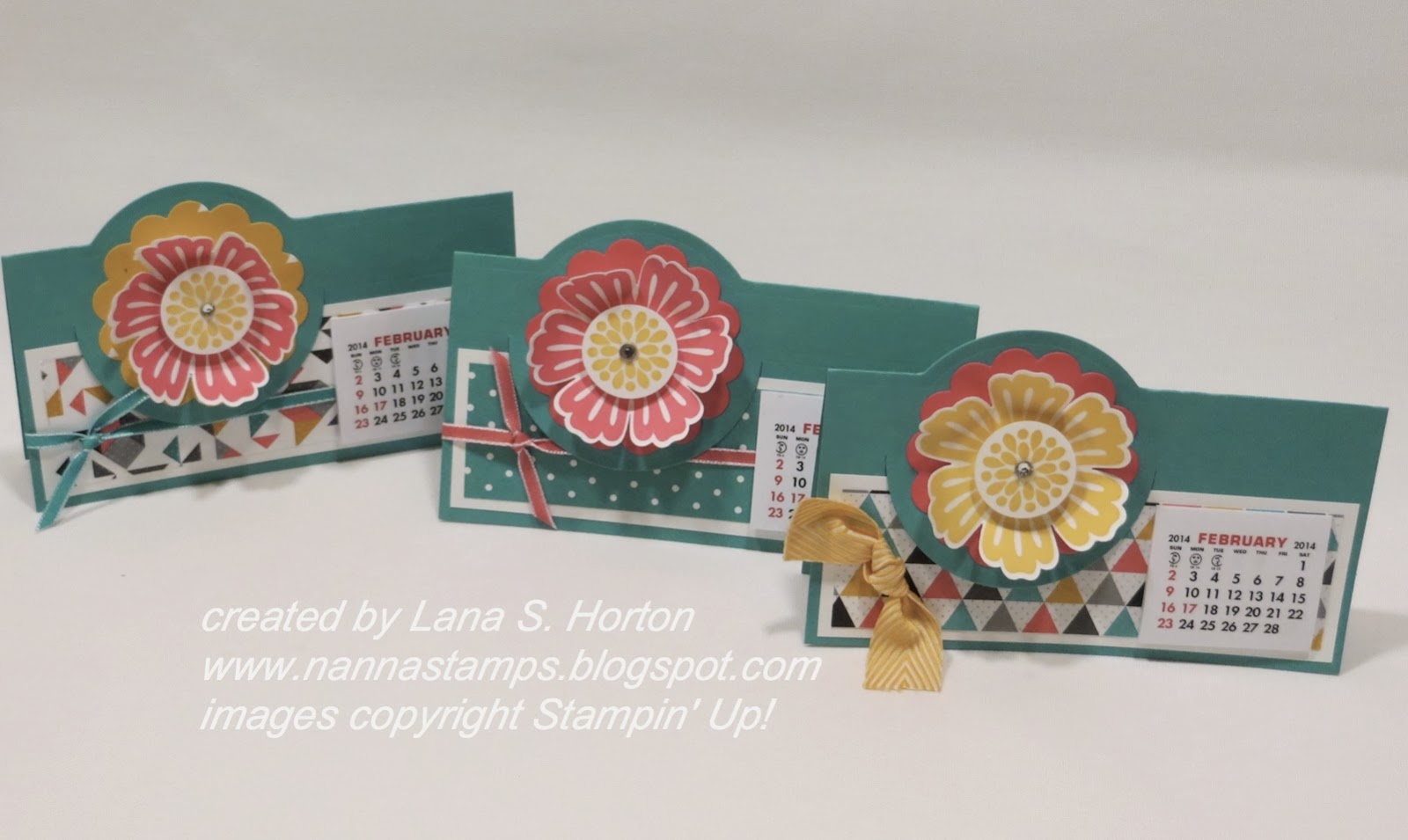 Stamping with Nanna: Thinlits Circle Card Calendars