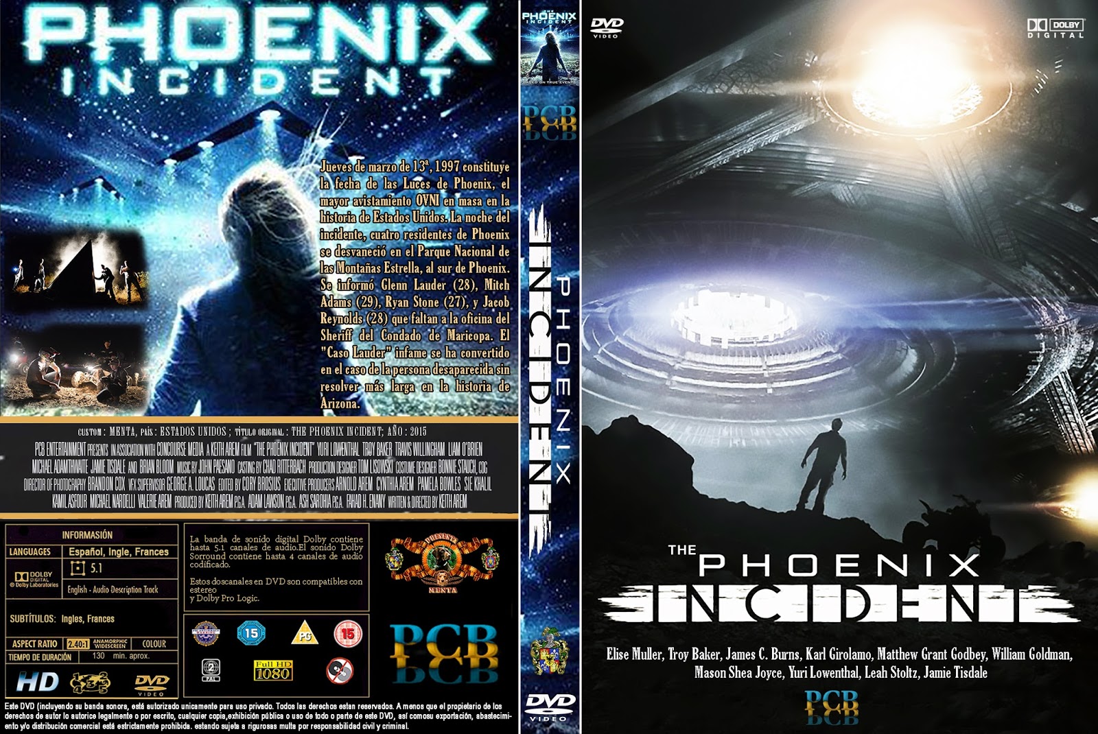 Caratulas y etiquetas: The Phoenix Incident