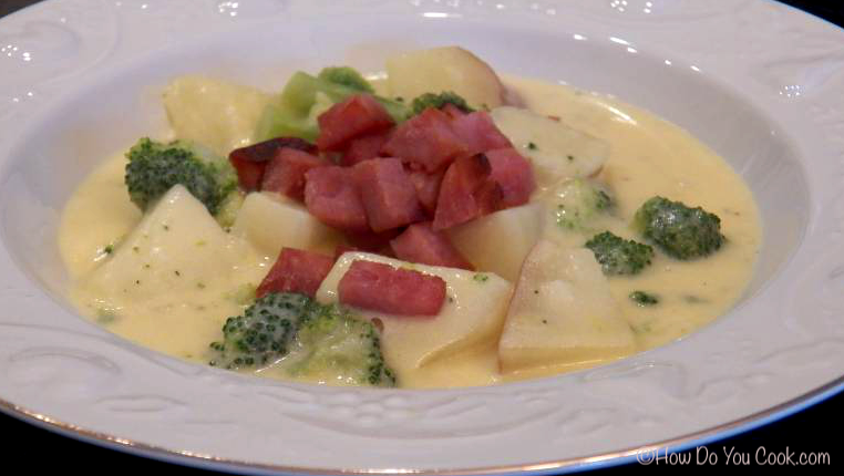 How Do You Cook.com: Broccoli Potato Chowder Served 3 Ways