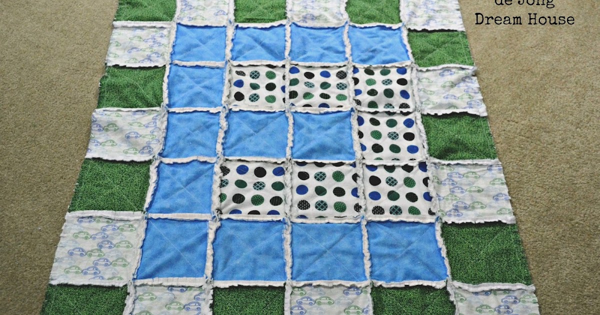 de Jong Dream House: Quilt #3: Minky rag quilt tutorial