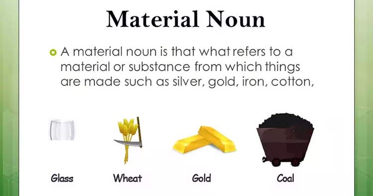 Material Noun (বস্তুবাচক বিশেষ্য) - English Grammar A To Z