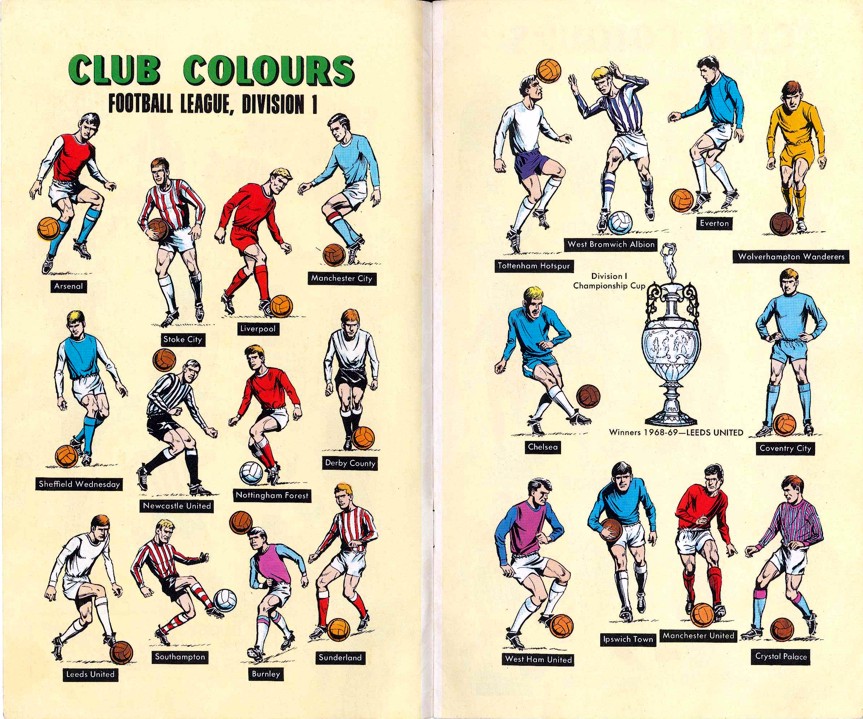 The Hotspur Handy Book of Football Club Colours, 1969 ~ The Football Attic