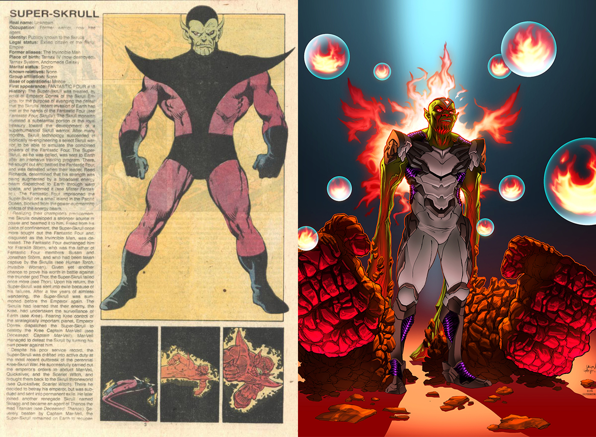 The Official Handbook To The Marvel Universe Redux Edition Super Skrull By Jason Reeves And