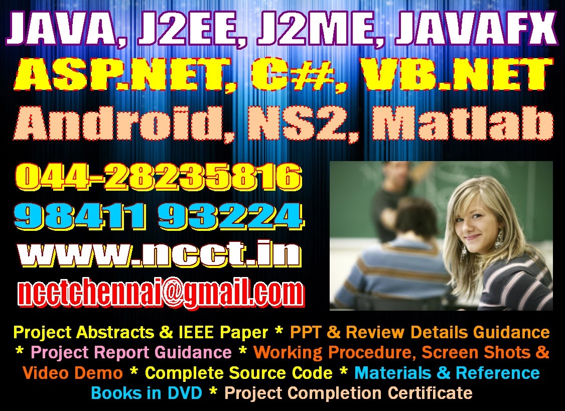 NCCT - PROJECT IMAGE GALLERY: NCCT Final Year Students Projects, IEEE Projects 2013 - Embedded ...