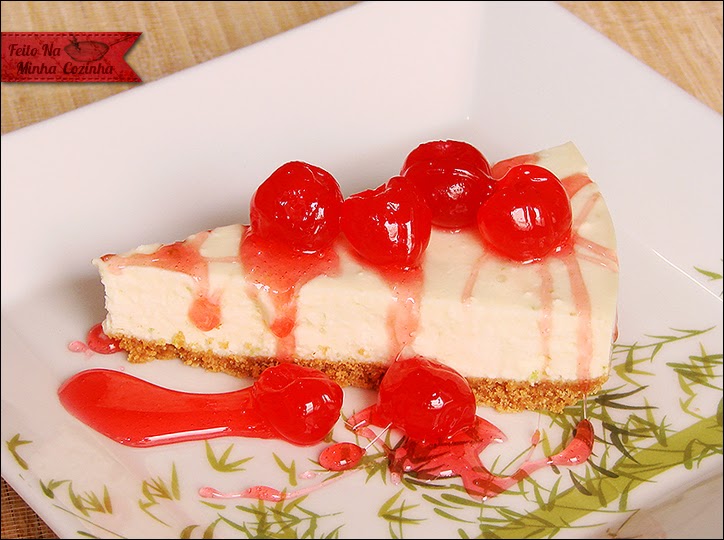 Feito na minha cozinha: Cheesecake de Ricota com Cerejas