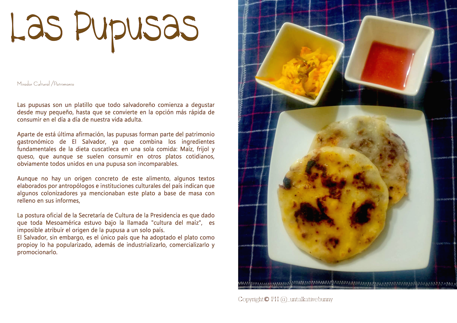 Las pupusas - Revista Mirador Cultural