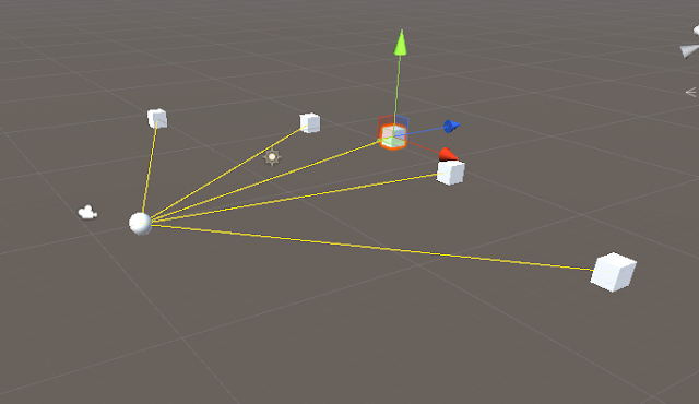 Different ways to move object and finding distance between two objects.