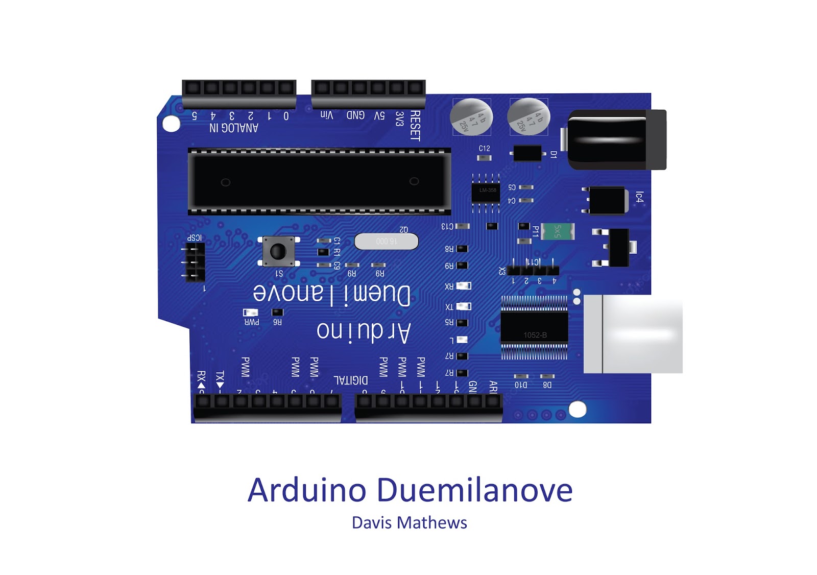 Arduino Duemilanove CorelDraw x8