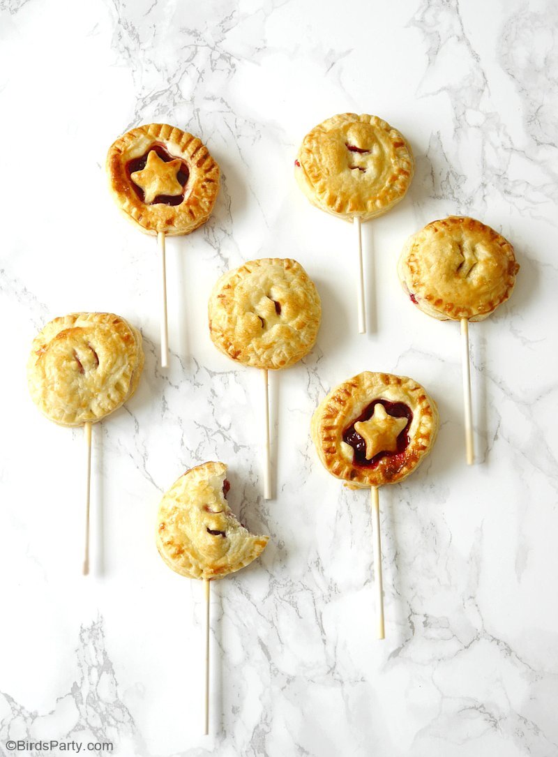 Cherry Pie Pops Recipe - Party Ideas | Party Printables Blog