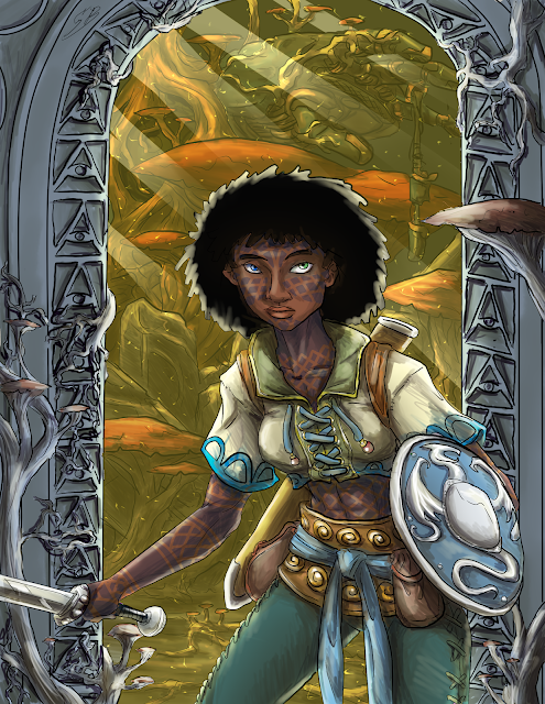 On Wings Of Ink: FINALLY done! Akula Kobold-blood, paladin of Bahamut﻿