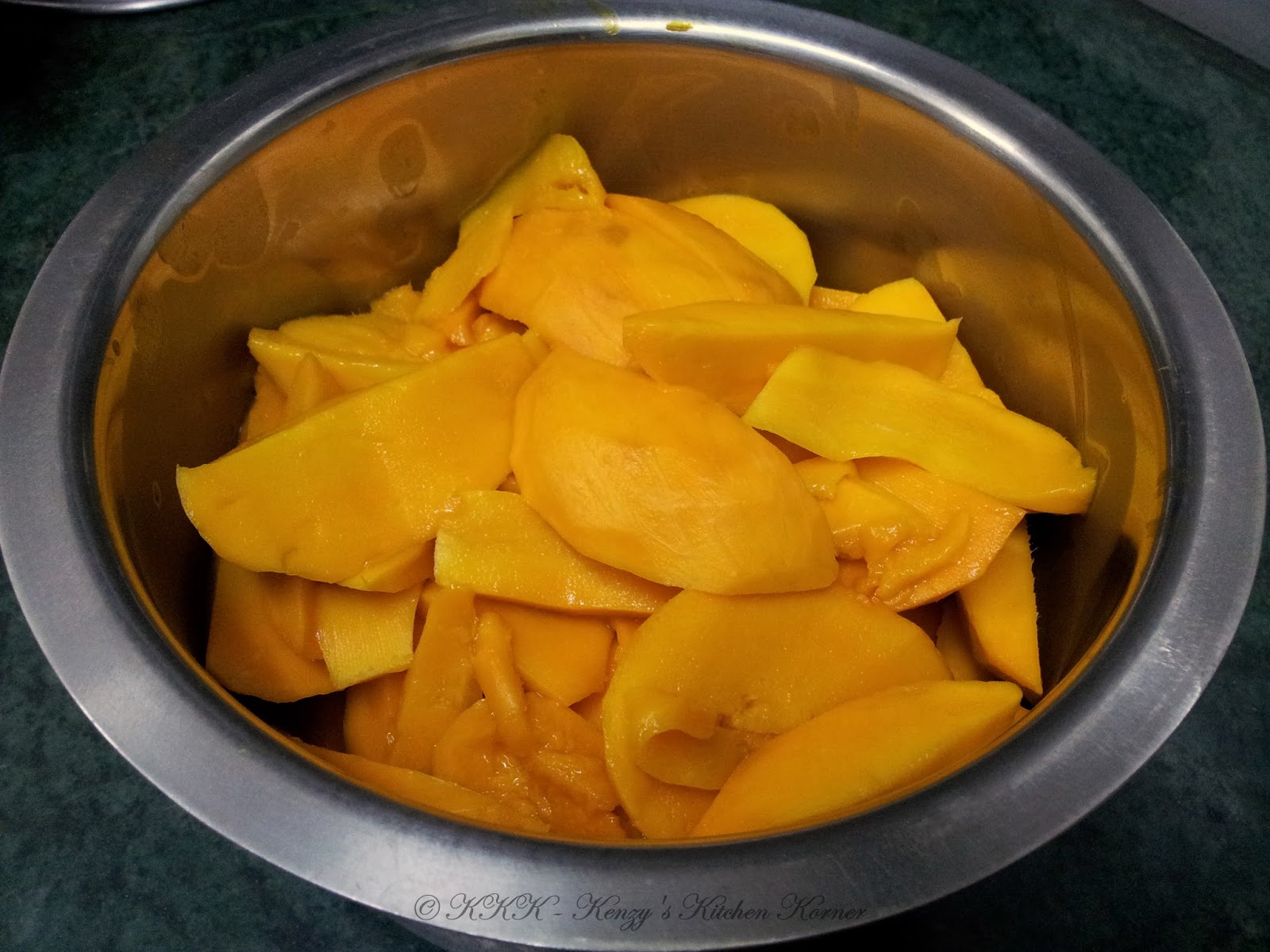Kenzy's Kitchen Korner... : Kesari Aam Ras with Puri (Saffron-flavored ...