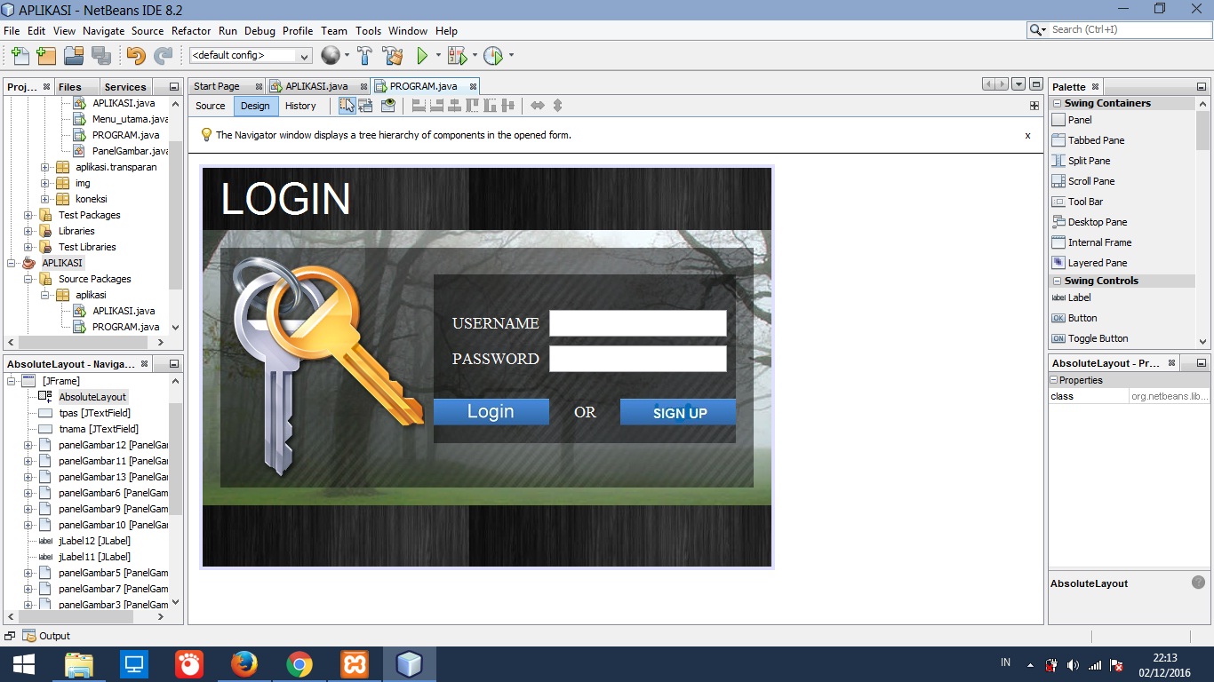 Membuat Form Login Keren Di Netbeans - FRESSKORE