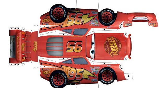 SP. Papel Modelismo: PaperCraft - Carros Disney - McQueen