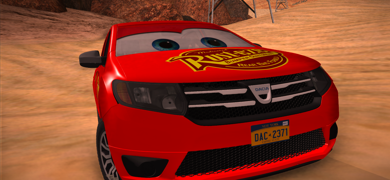 Wippy's Garage : 2016 Dacia Logan 2 - Lightning McQueen | Fulgerul ...