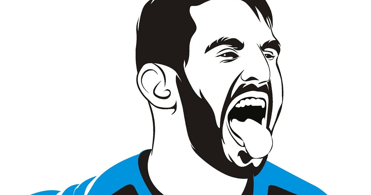 Line Art Cartoon Riyad Mahrez