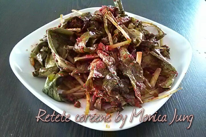 Retete coreene pentru acasa...by Monica Jung: Kimchi de leurda