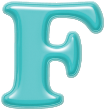 ® Colección de Gifs ®: LETRAS MAYÚSCULAS DE COLOR CELESTE