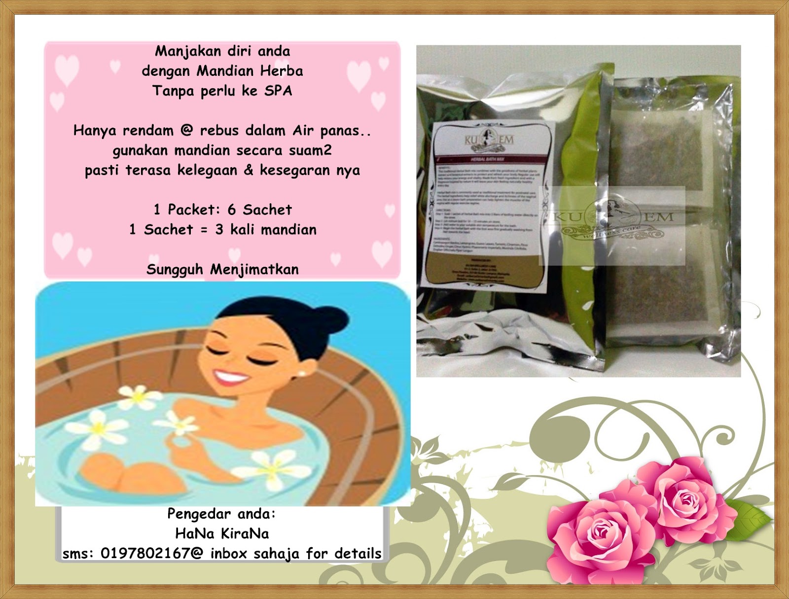 HanaKiranaStore: Uncang Herba untuk Mandian