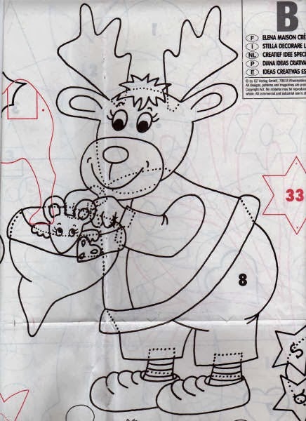 Óvodás Gyerekek: Rénszarvas sablonok