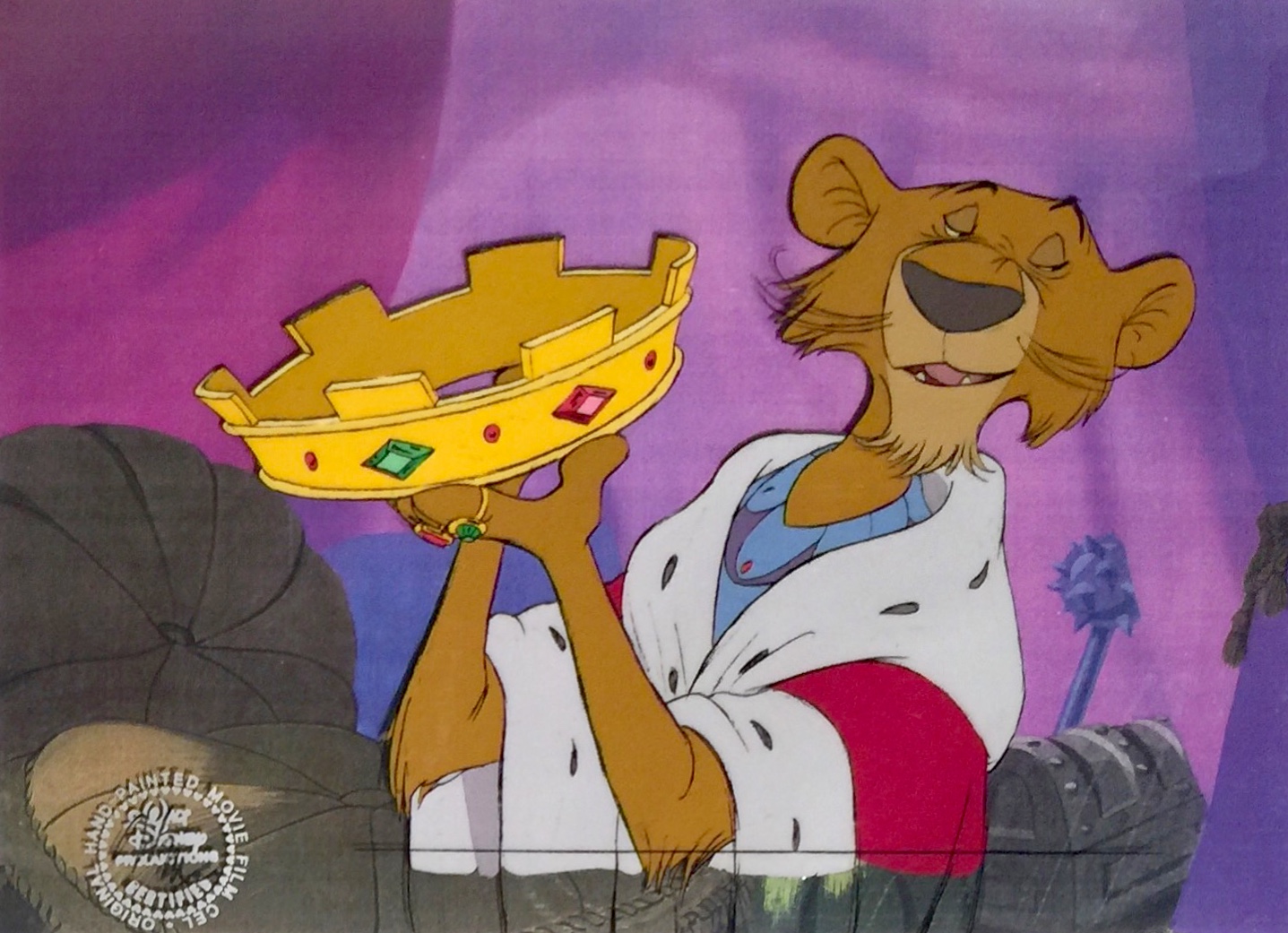 Animation Collection: Original Production Animation Cel of Prince John ...