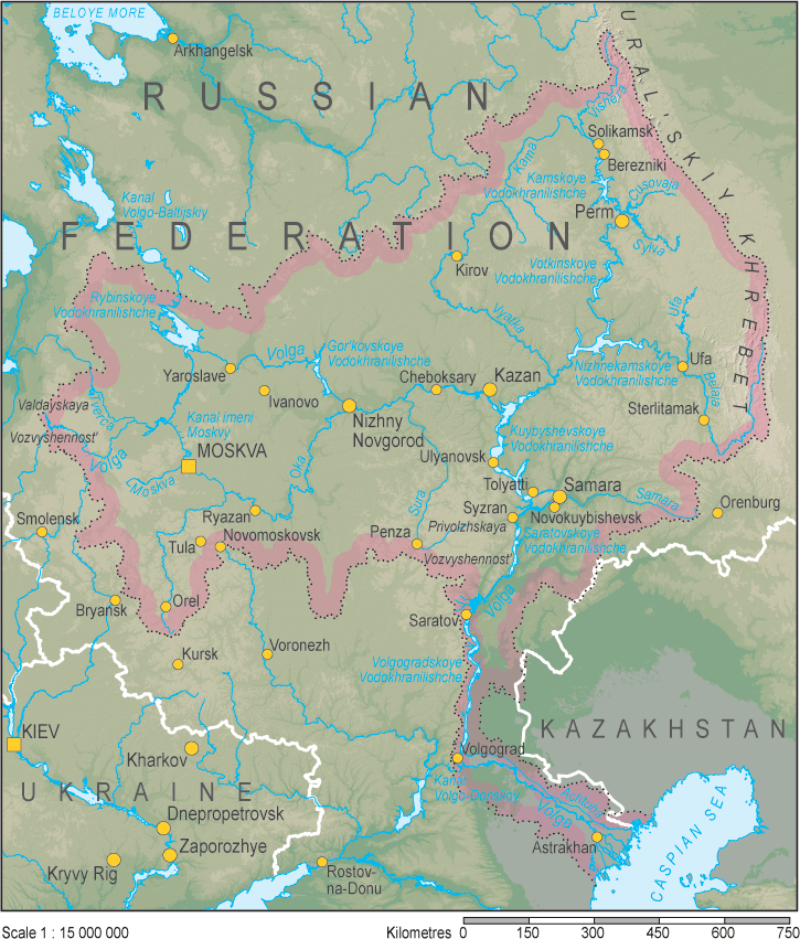 El "pequeño mar" de Rusia. La fauna Del Río Volga.