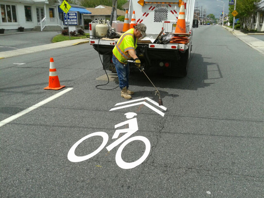 1st State BIKES: Sharrows arrive in time for Newark Bike to Work Day