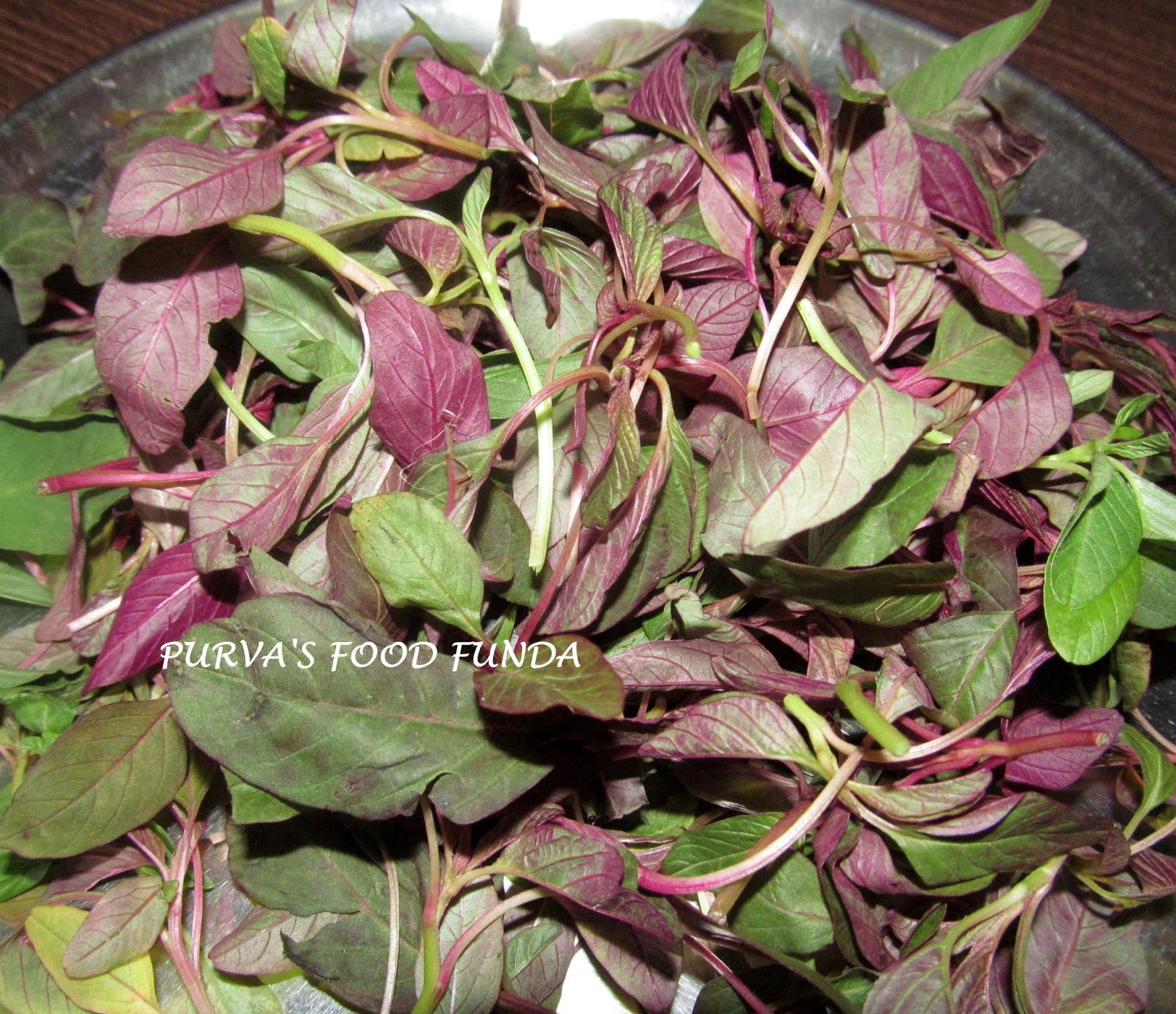 Food Funda: Lal Mathachi Bhaji (Stirfry Of Amaranth/Red Leafy Vegetable)