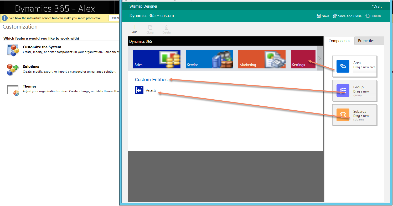 Dynamics 365 - CRM: Dynamics 365 - Site Map Editor