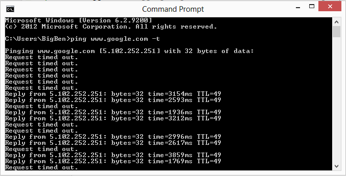 HOW TO PERFORM A PING TEST ON WINDOWS ~ Fruitty Blog