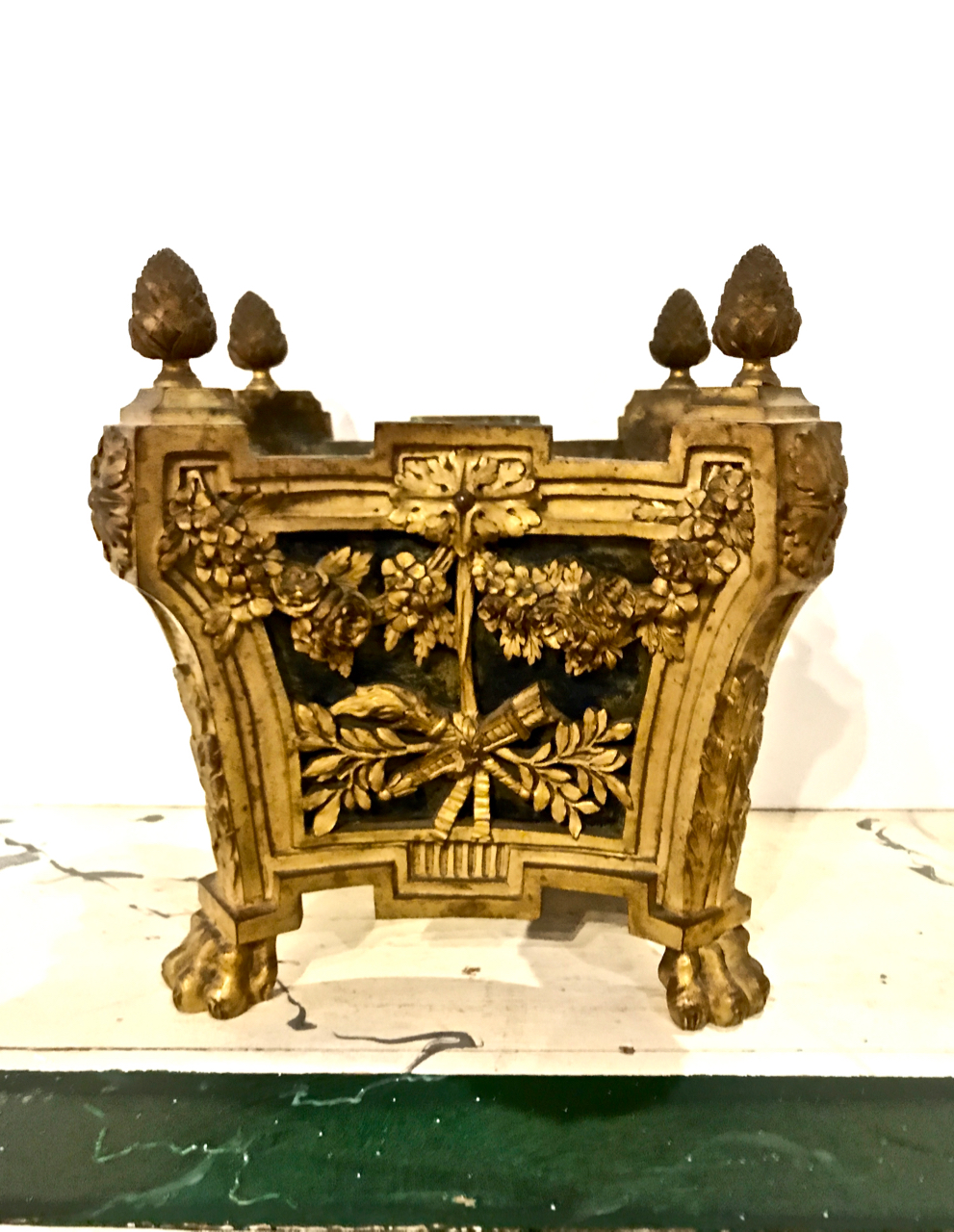 Jones and Cole: GORGEOUS NAPOLEON III GILT BRONZE CACHE POT