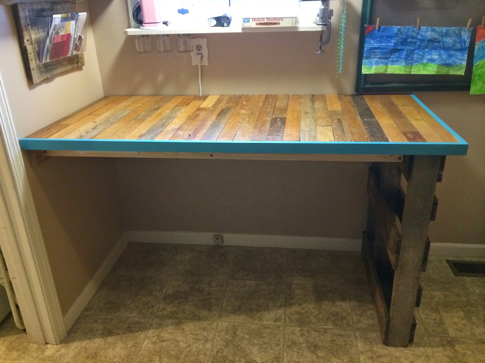 Upcycled Do It Yourself: Custom Craft Table built from Upcycled ...