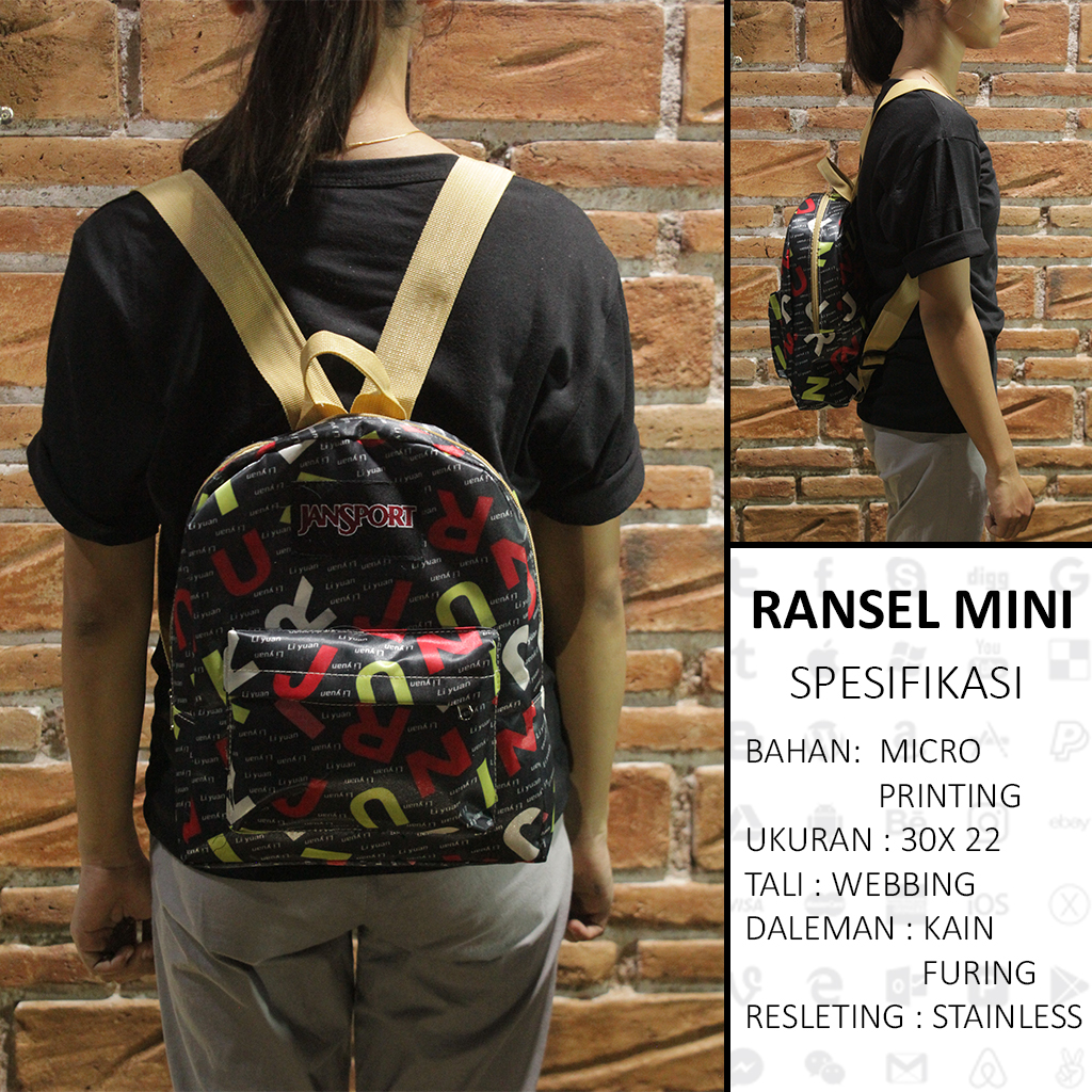 TAS RANSEL MURAH HARGA MULAI DARI 17.500 / PCS ~ TAS KANVAS MURAH