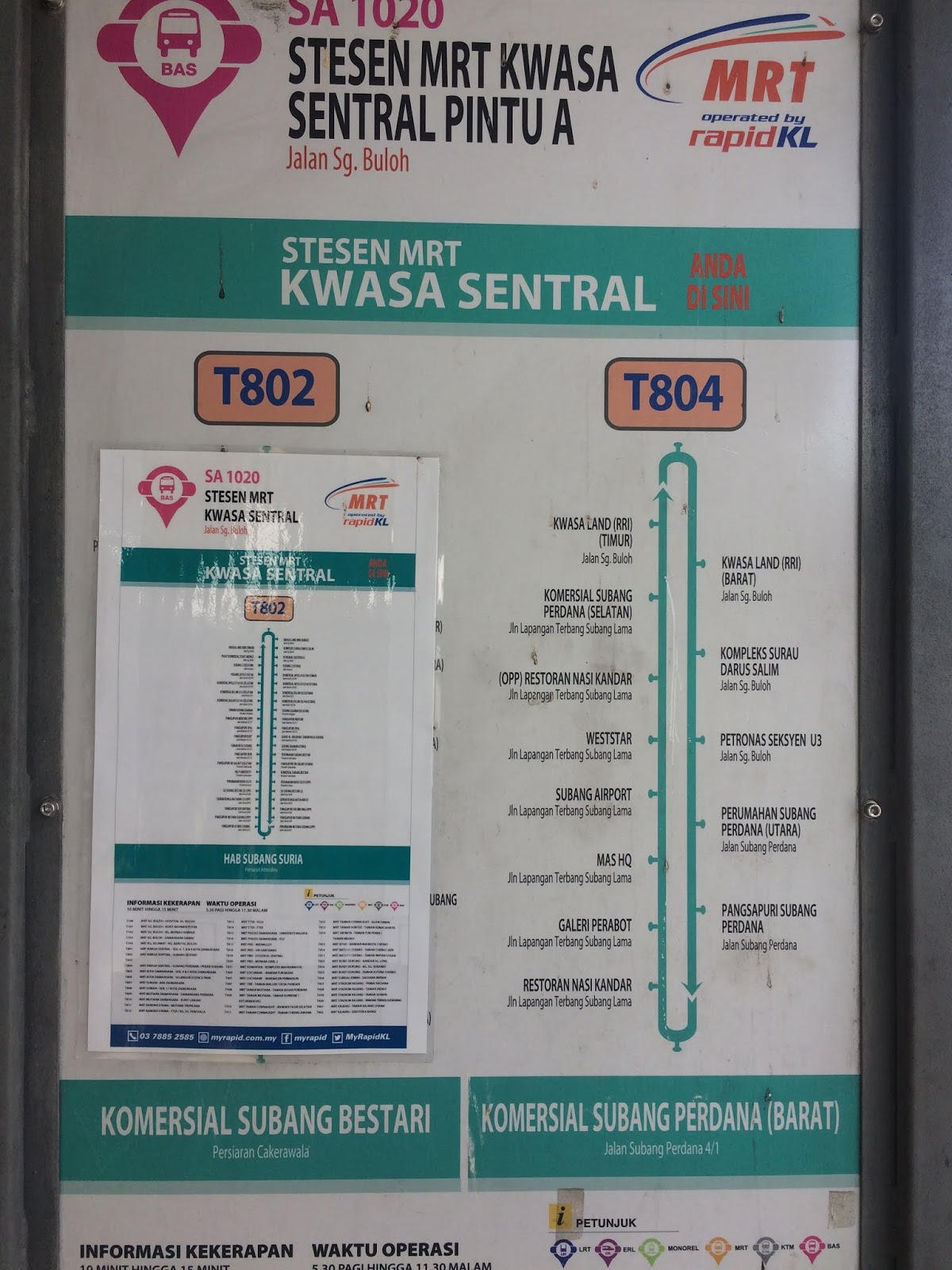 Kuala Lumpur Walk Pics : MRT Kwasa Sentral Station