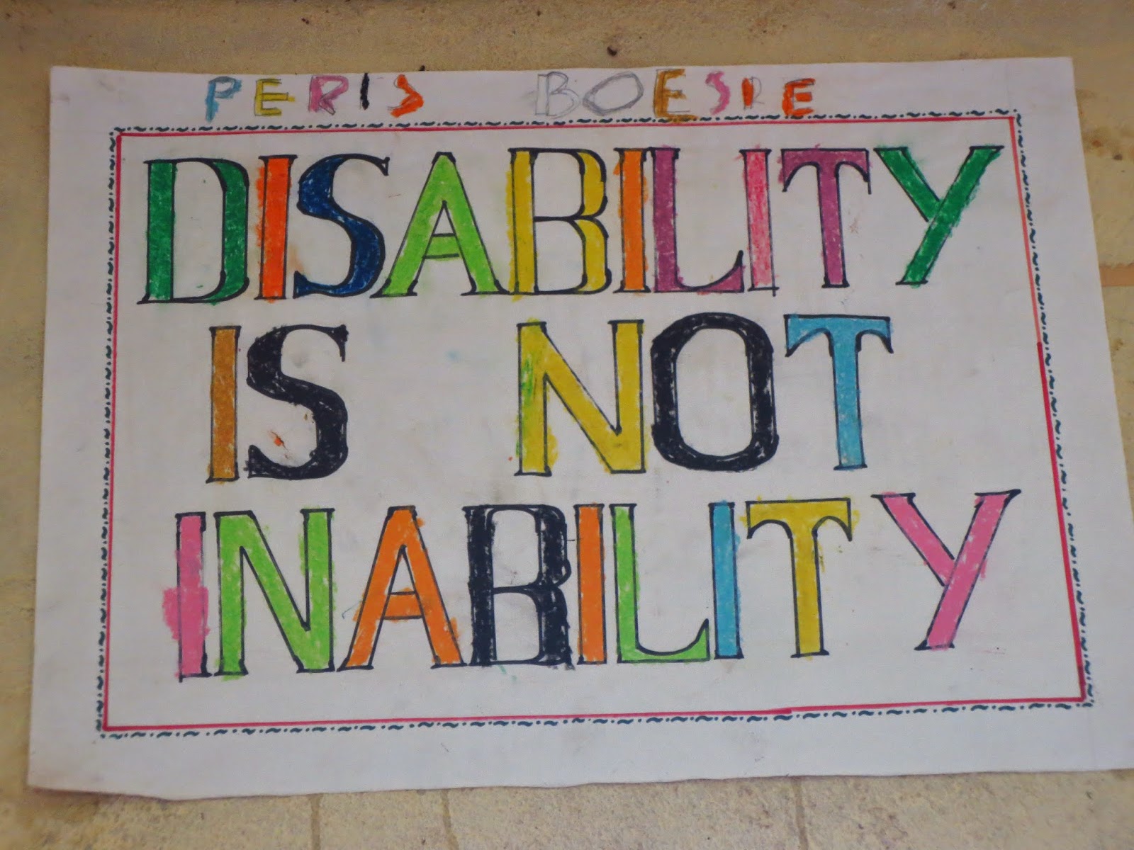 On a Journey to NowHere: Disability is not Inability