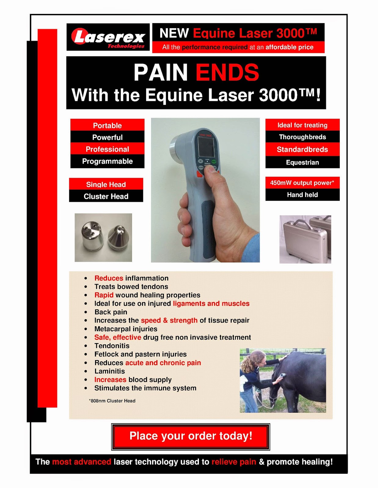 Laser 3000™ Veterinary Laser Portable, Powerful, Professional Handheld ...