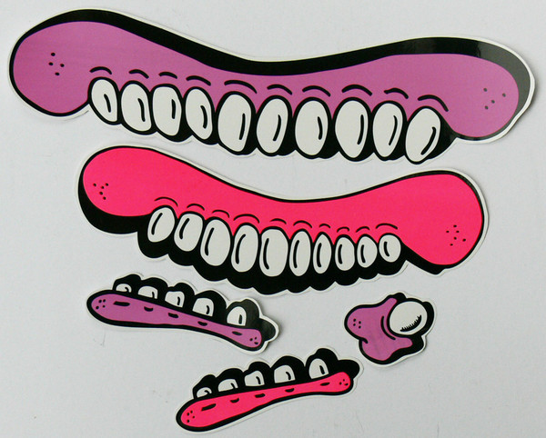 Invisiblemadevisible : UK Street Art & Culture: Sweet Toof - Sticker Packs