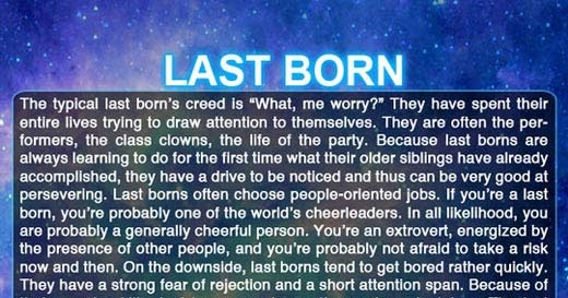 Facts You Need To Know About; First, Middle And Last Born.