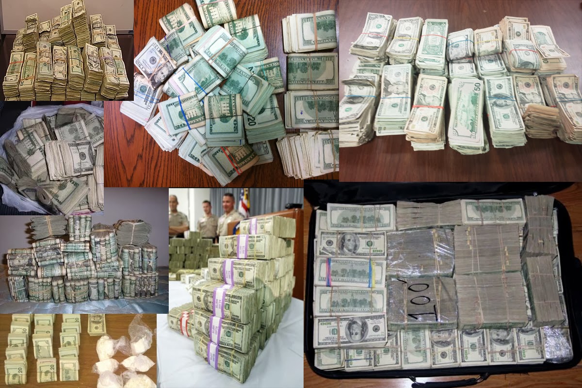 Stack Of Drug Money