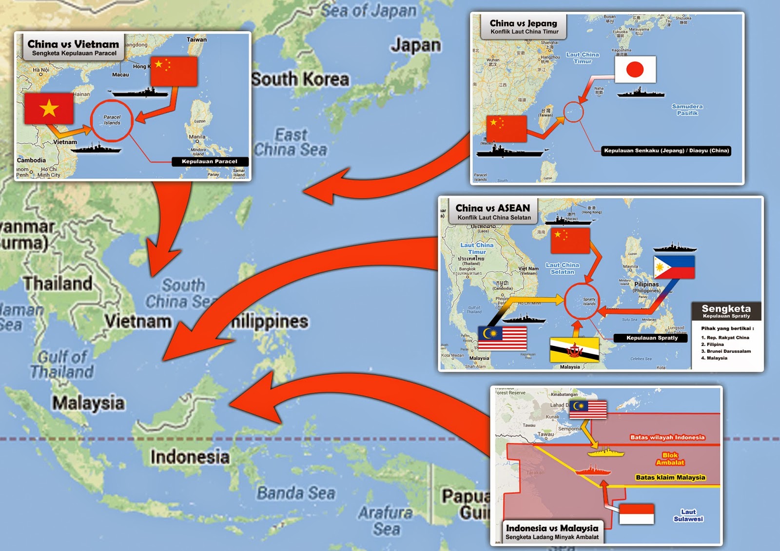 Infografis : Pemetaan Konflik di Asia Timur | TheSmallWorldMagazine