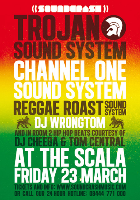 Soundcrash Reggae Soundclash March 23rd