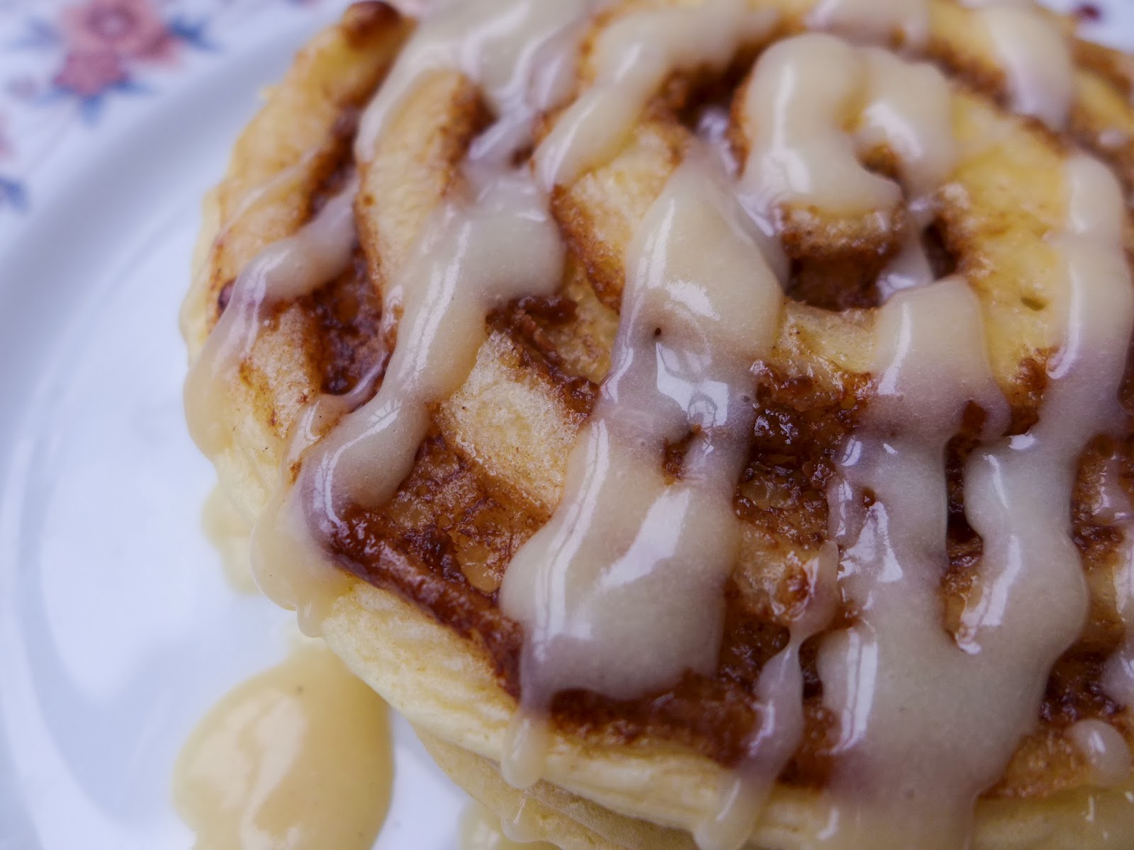 Dimples & Delights: Cinnamon Roll Pancakes
