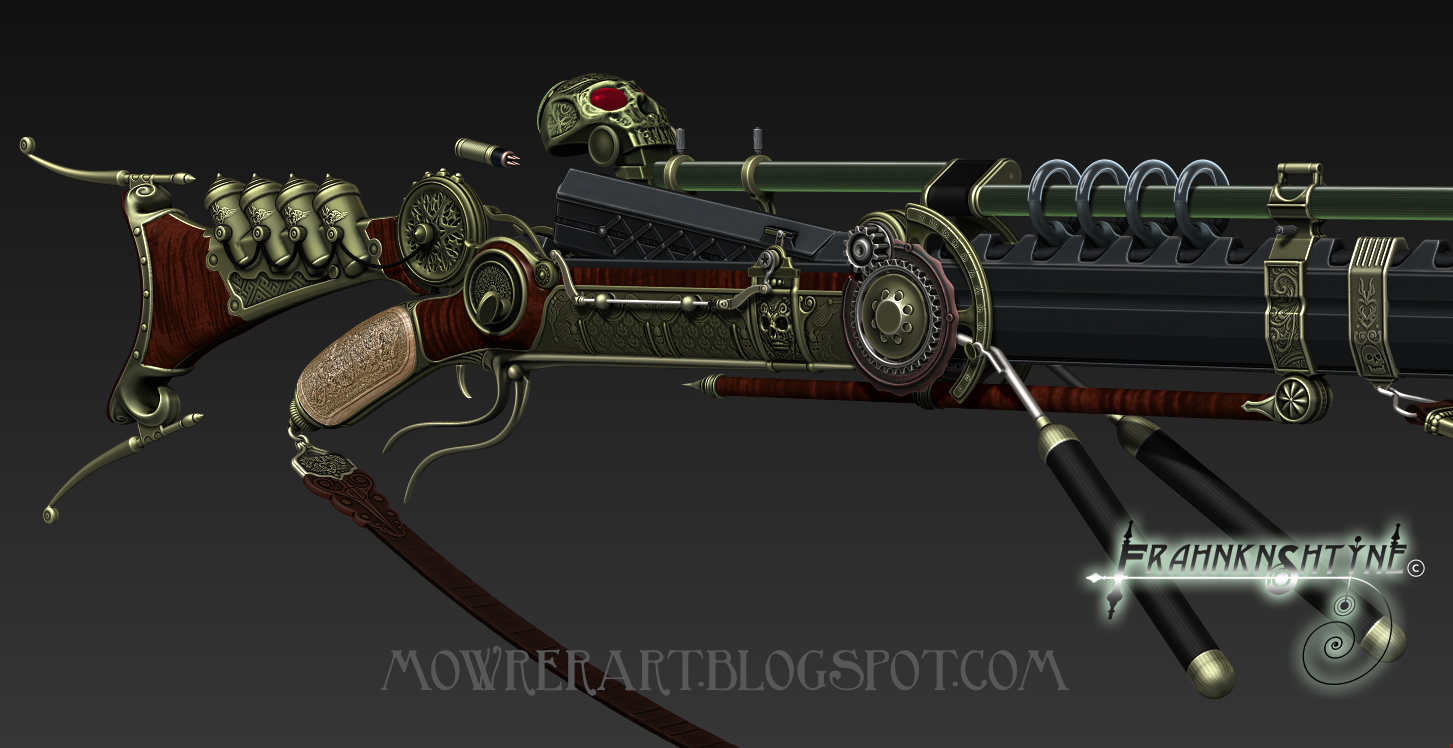 Mowrer Art Steampunk Frankenstein and more: Steampunk Aether rifle new ...