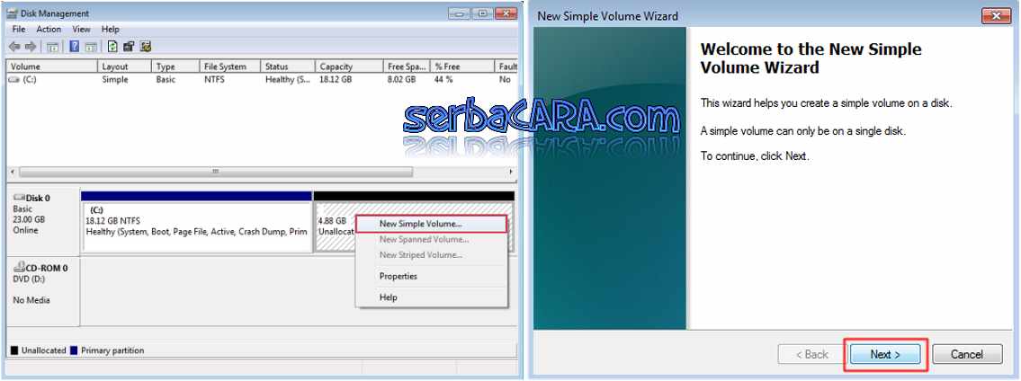 Cara Mudah Membuat Partisi/Partition Hardisk di Windows 7 - Serba Ada