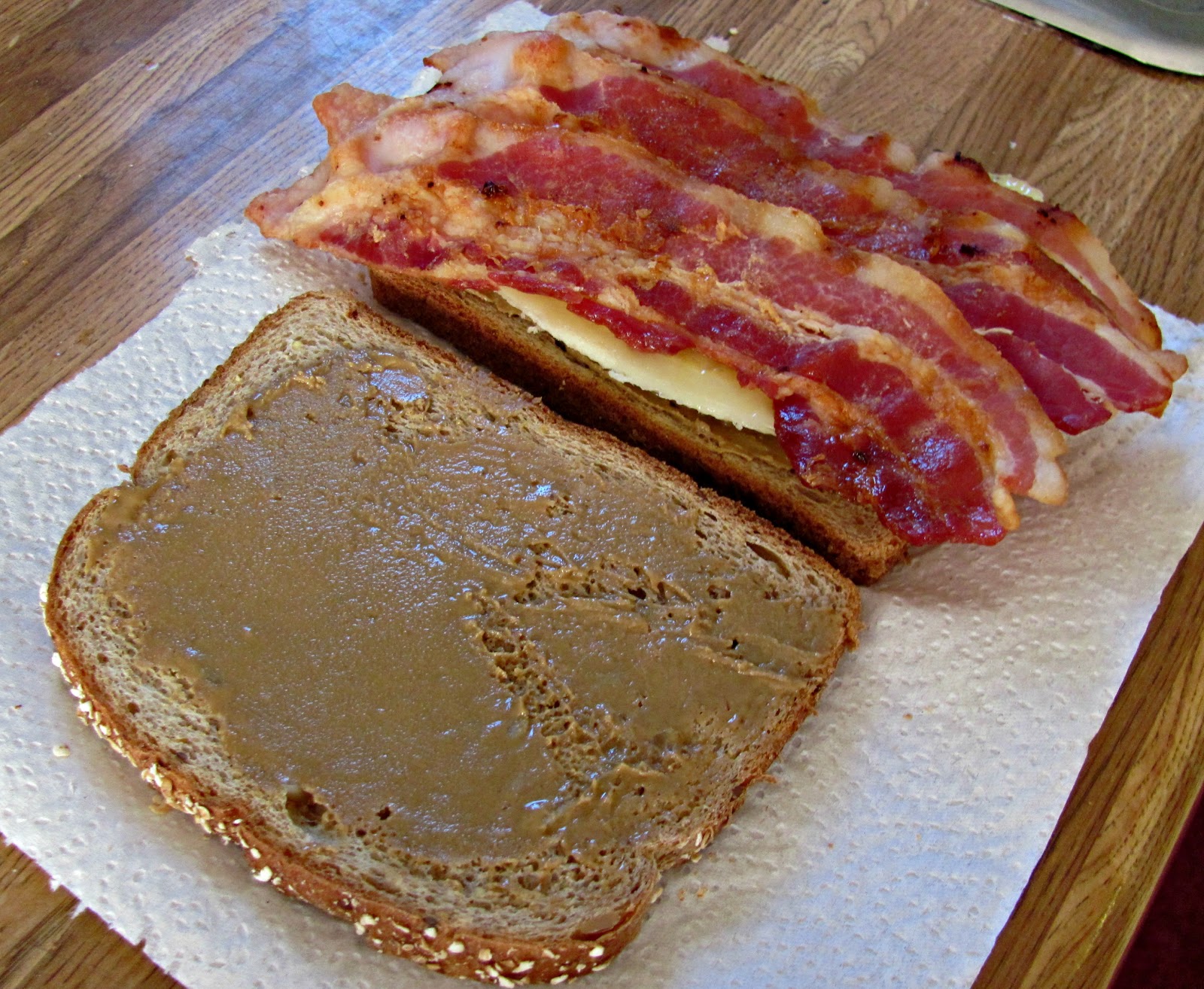 An Alaskan Panda's Life: Sunbutter, banana, bacon