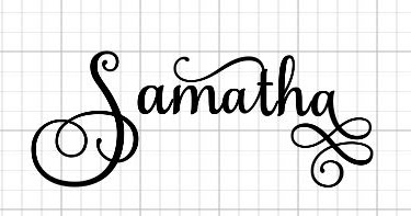 Using the Samantha Font In Cricut Design Space